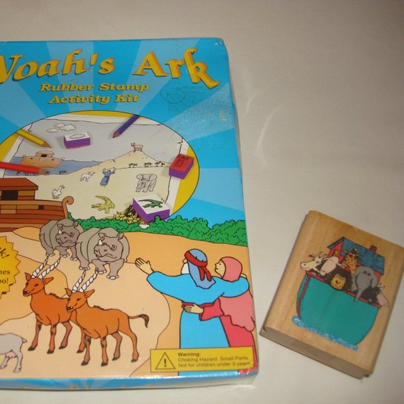 Noah's Ark Rubber Stamp Activity Kit InkaDinkaDo + | Toys | Noahs Ark ...